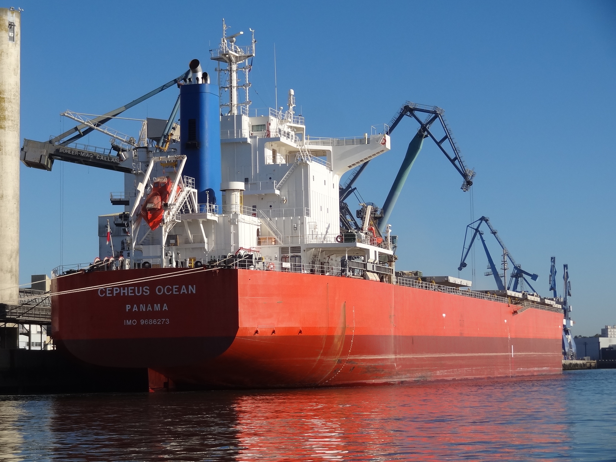 Discharging vessel CEPHEUS OCEAN